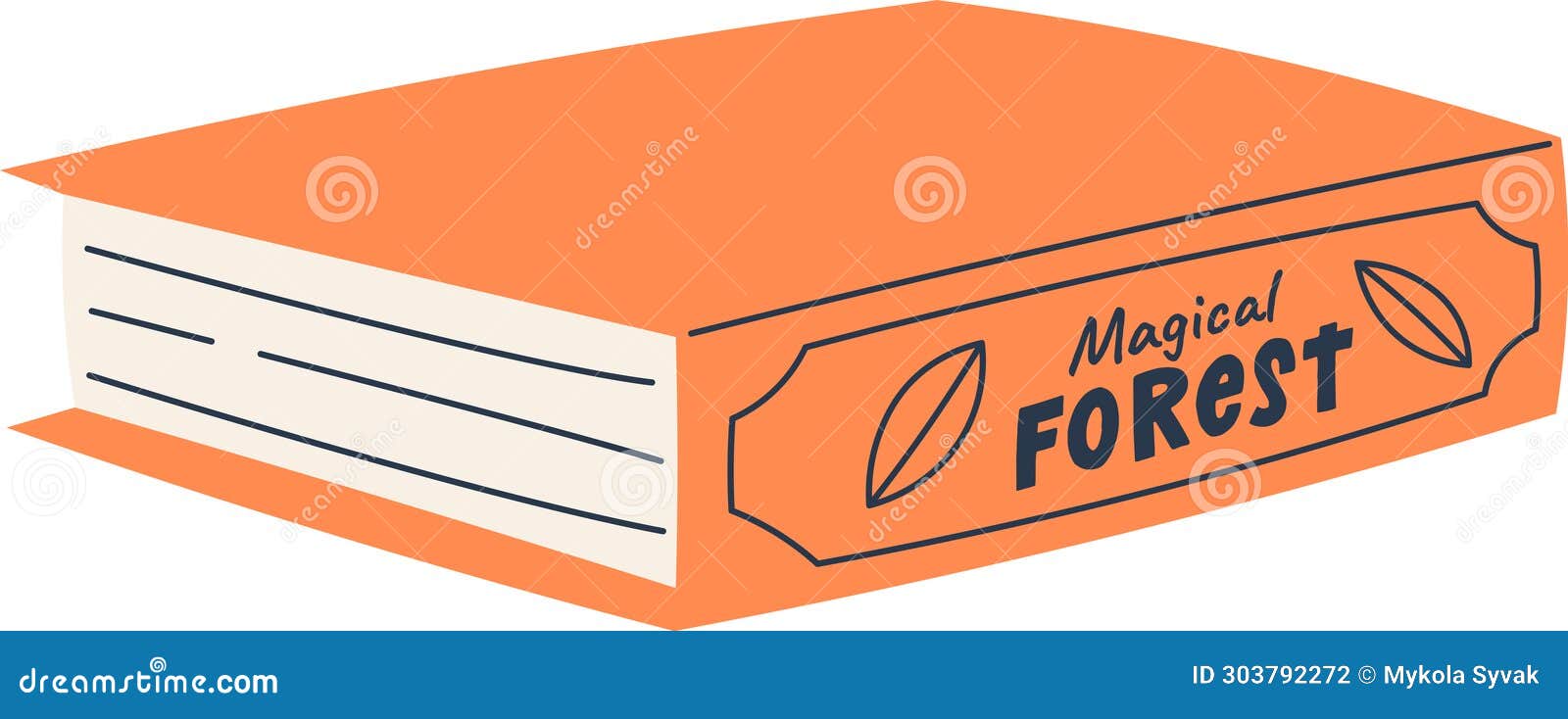 Magical Forest Book stock vector. Illustration of forest - 303792272