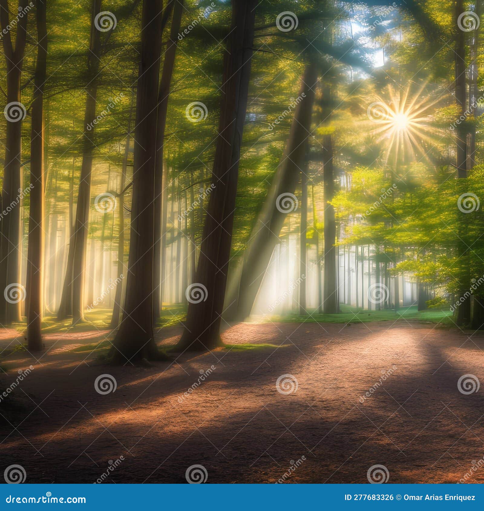 A Magical Forest Glade with Sunlight Filtering through the Trees4 ...