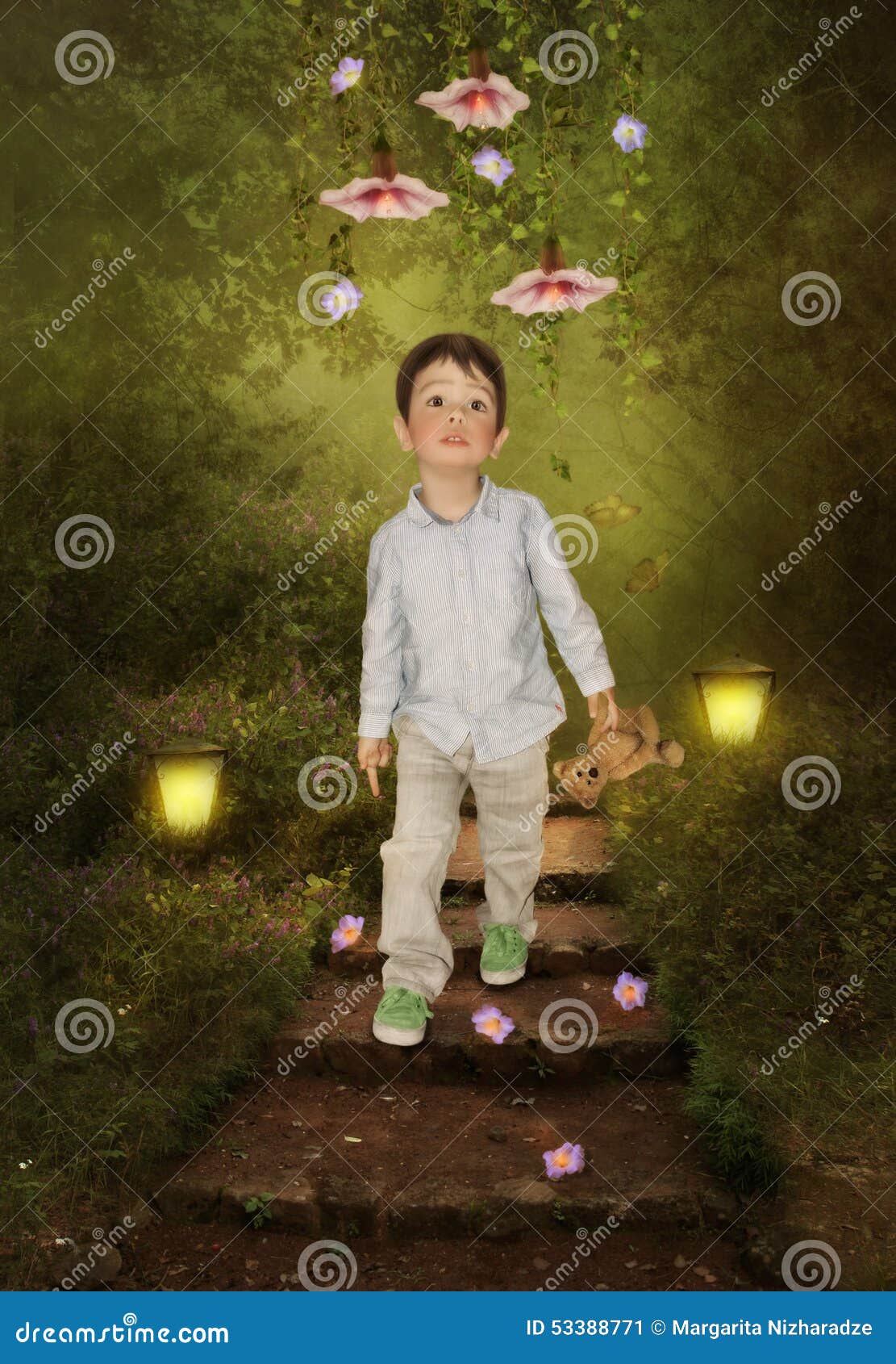 Magical forest stock image. Image of little, surprise - 53388771