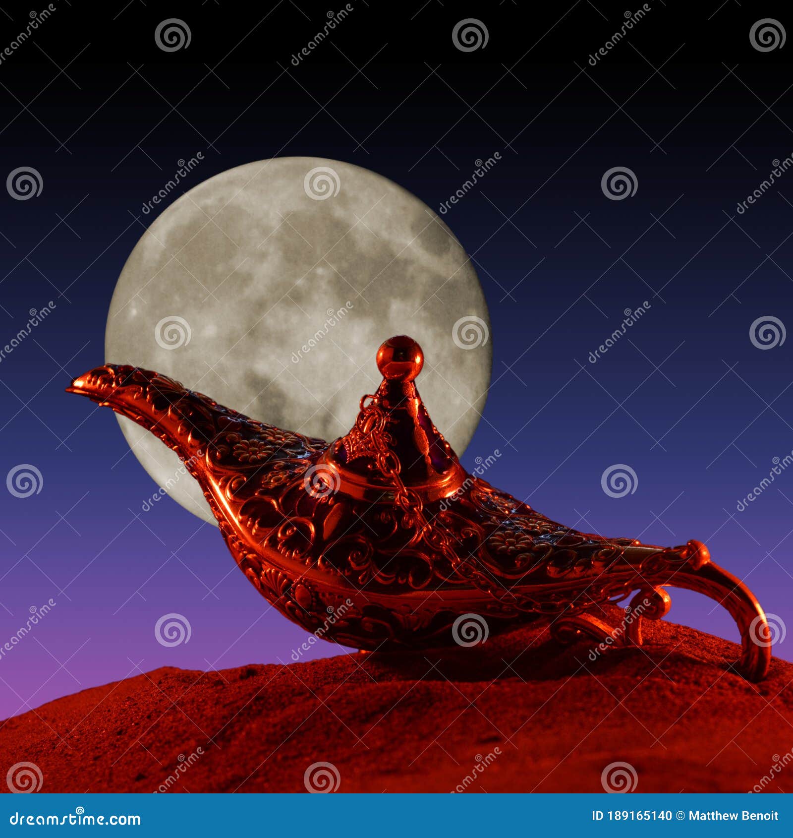Magical Genie Lamp stock photo. Image of antique, miracle - 189165140