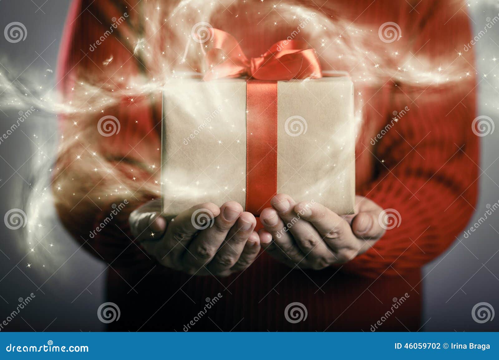 Magical gift box stock photo. Image of magic, congratulation - 46059702