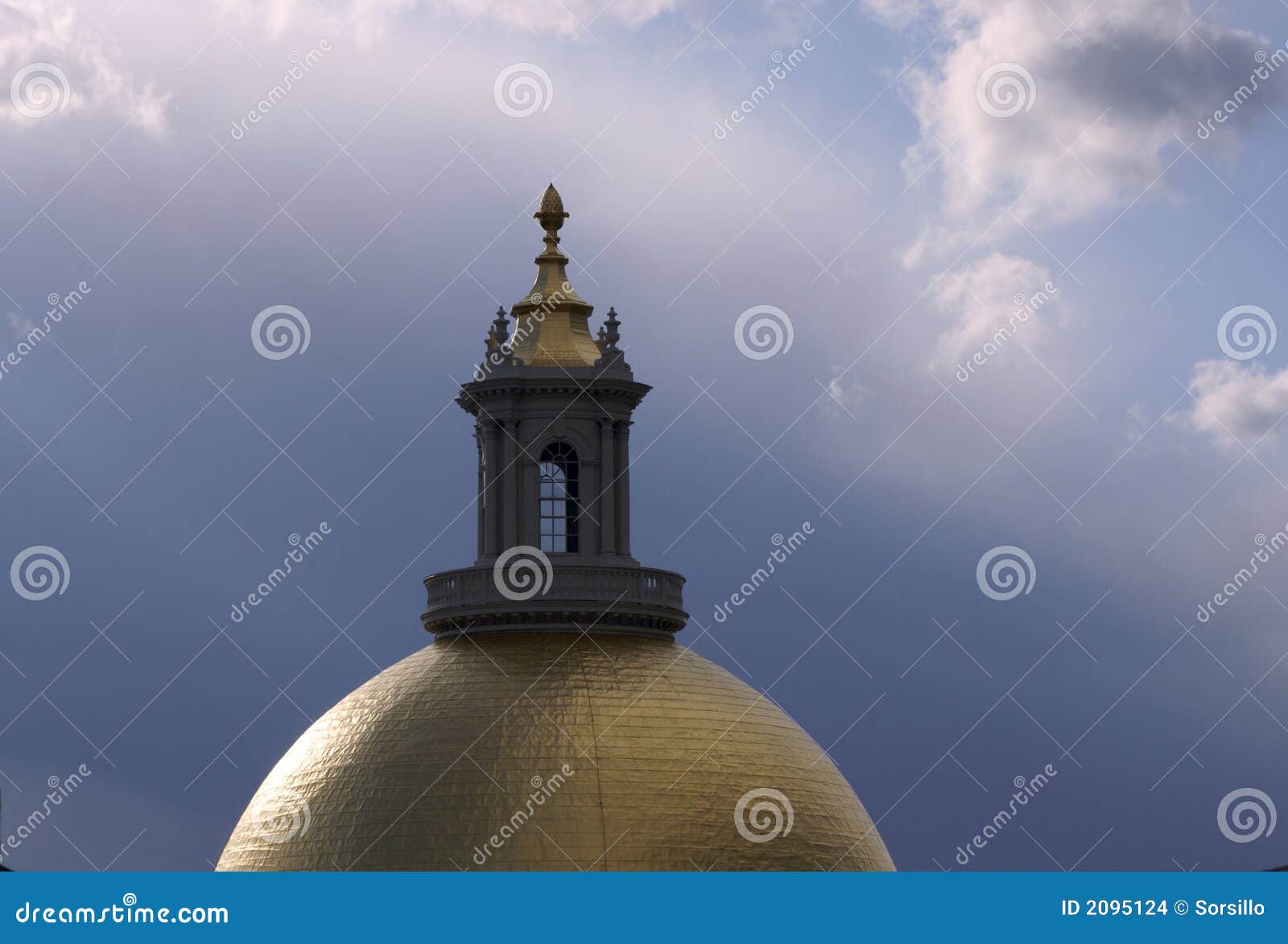 Magical golden dome stock photo. Image of clouds, unique - 2095124