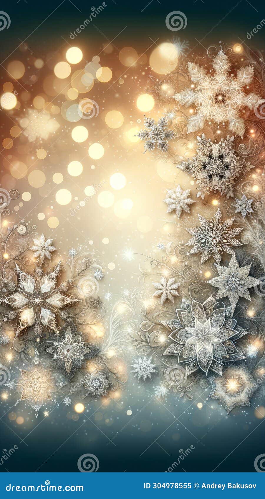 Magical Holiday Background Full of Warm Festive Lights Stock Image ...