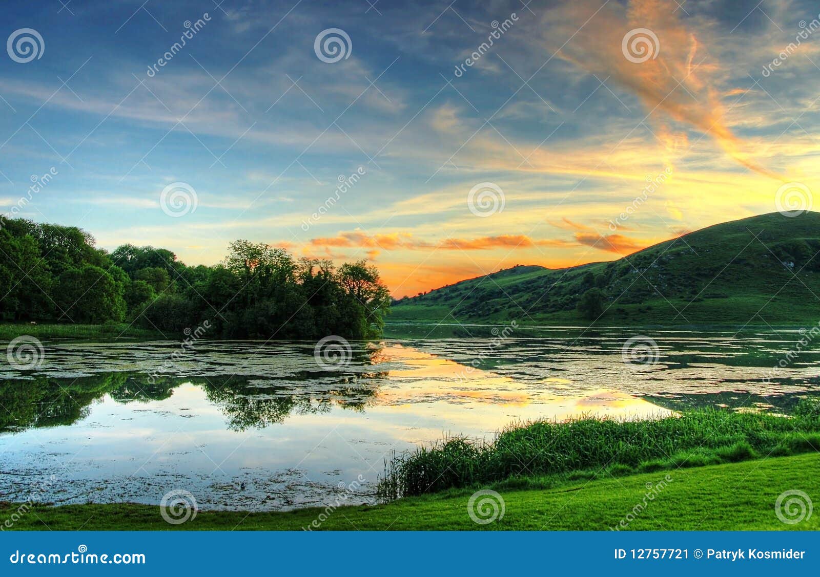 Magical irish sunset stock image. Image of irish, mirror - 12757721