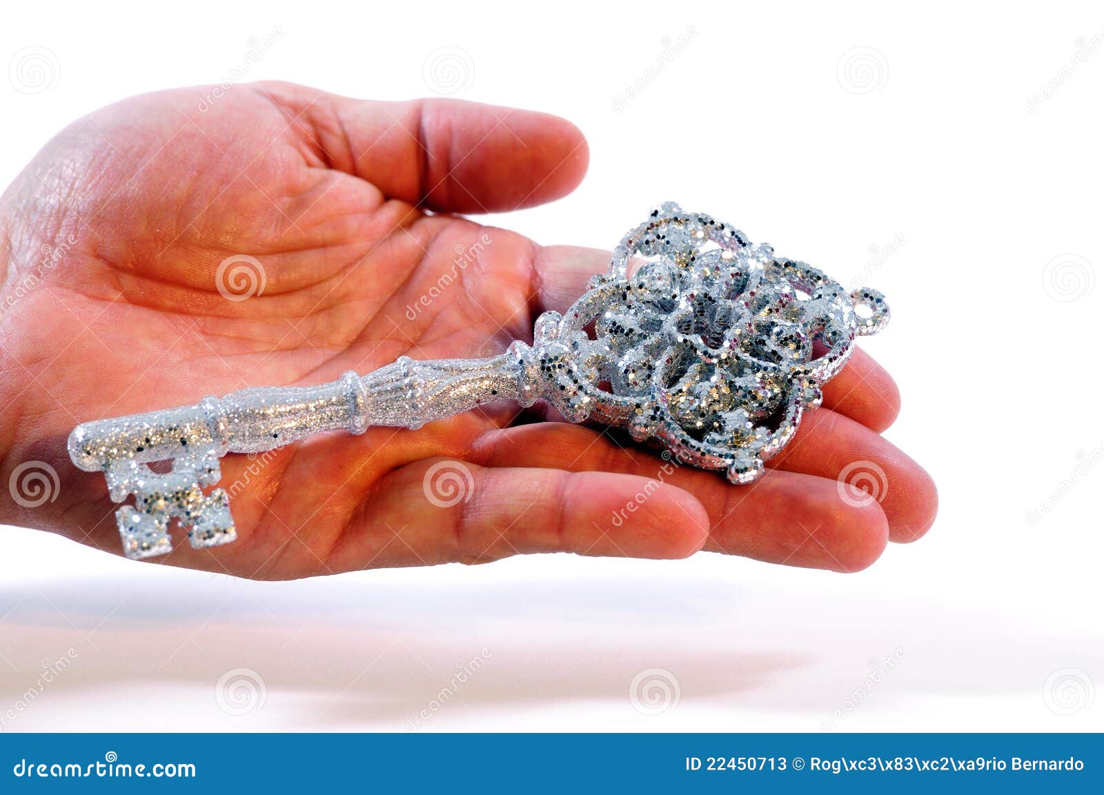 Magical key stock image. Image of offering, hand, diamonds - 22450713