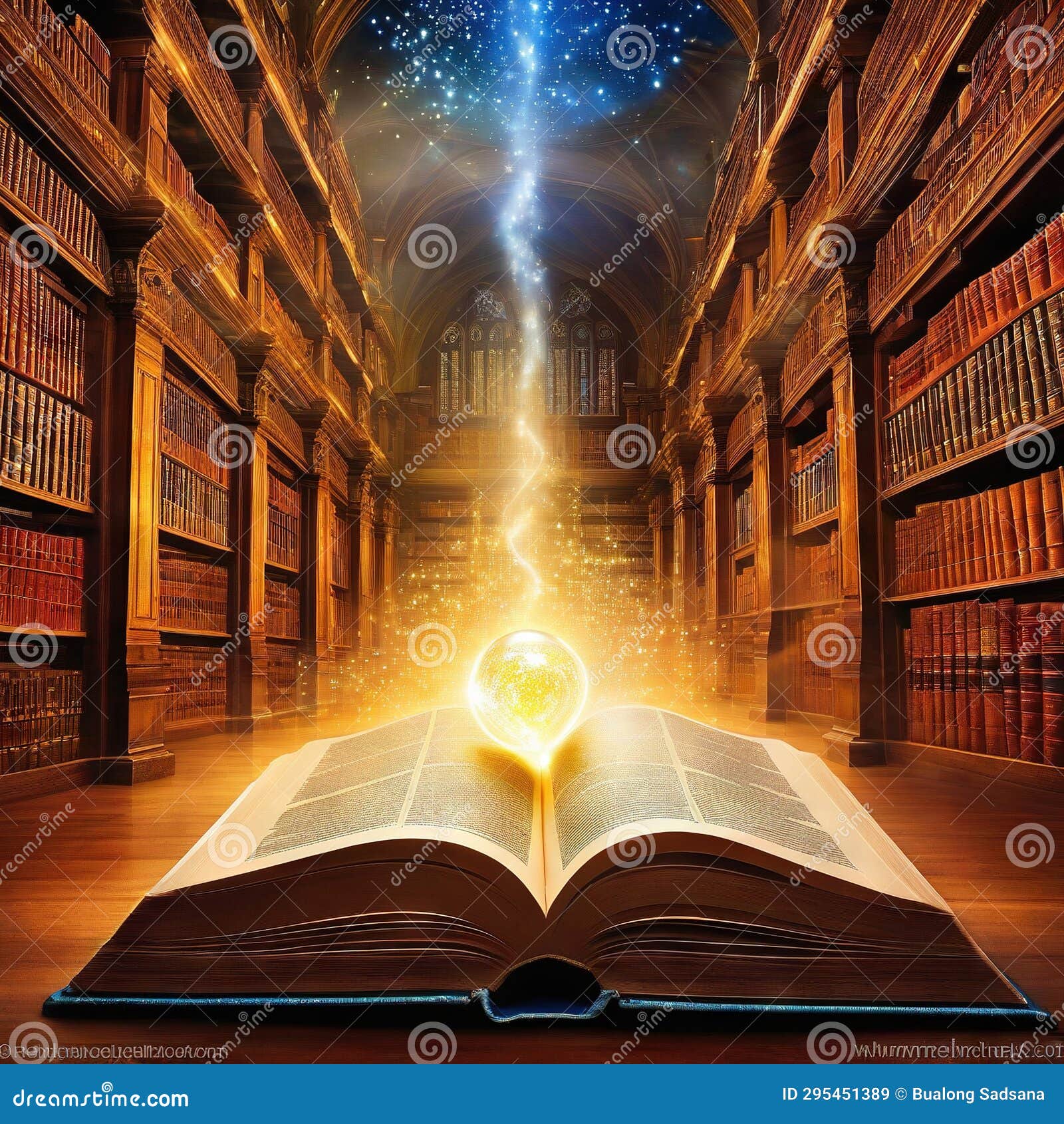 The Magical of Knowledge and Exciting Stock Illustration - Illustration ...