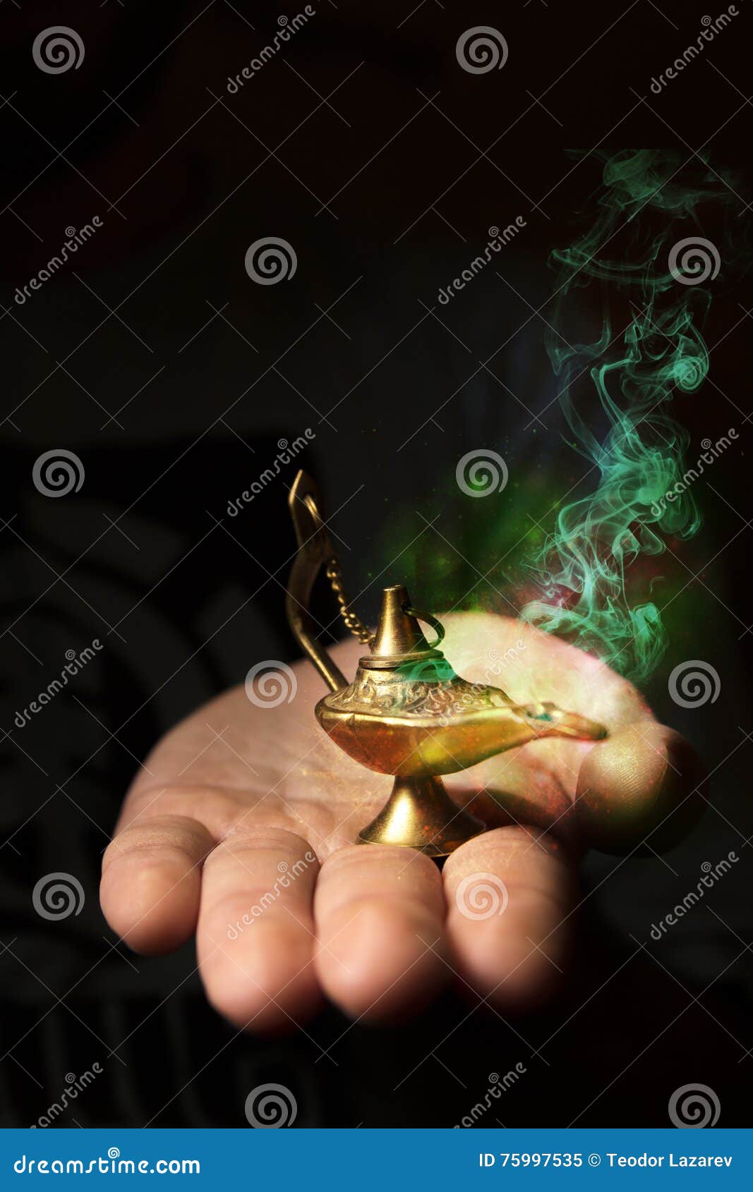 Magical lamp stock image. Image of ghost, magical, aladdin - 75997535
