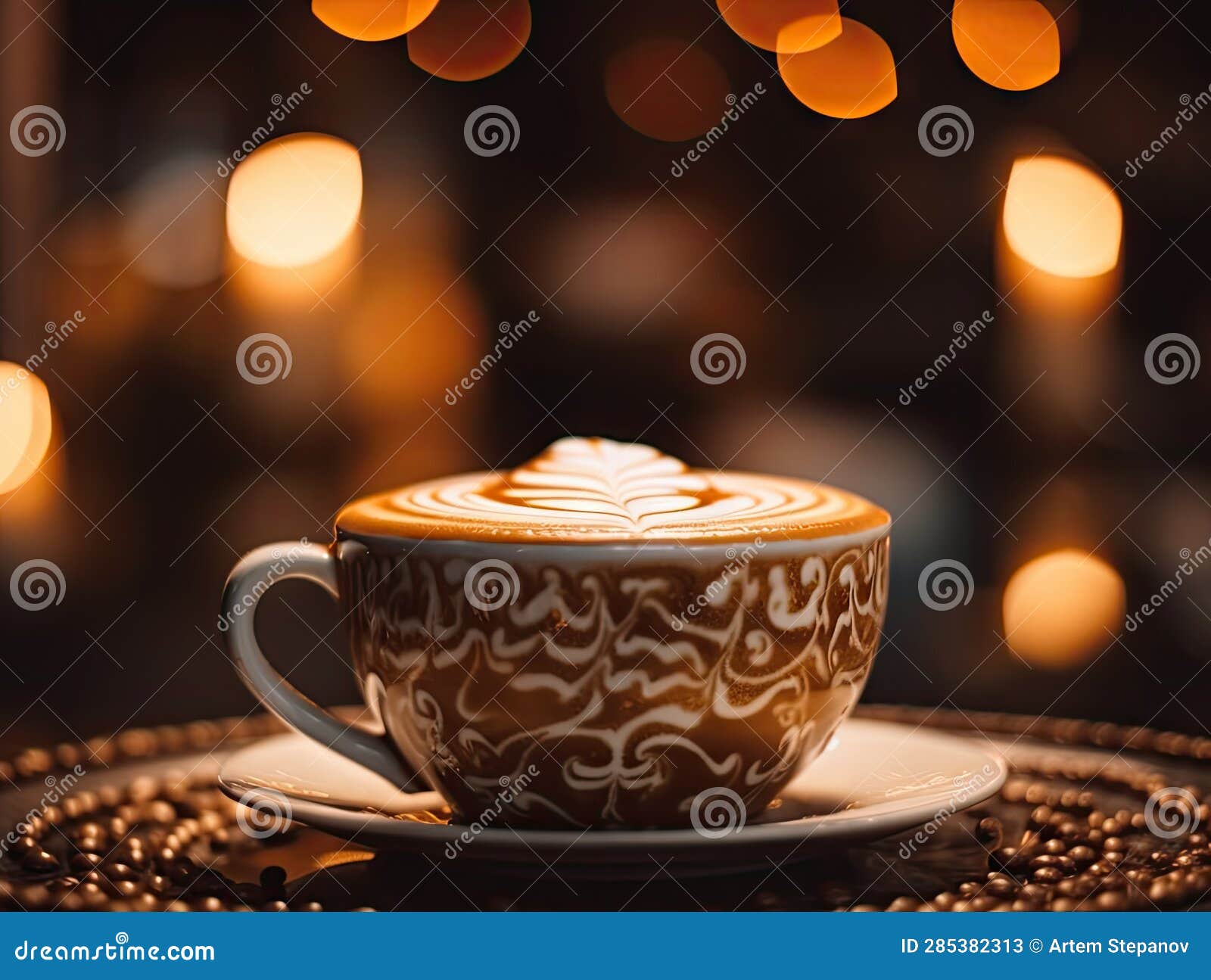 Magical Latte Art Cappuccino Coffee Foam Drink Design Beautiful