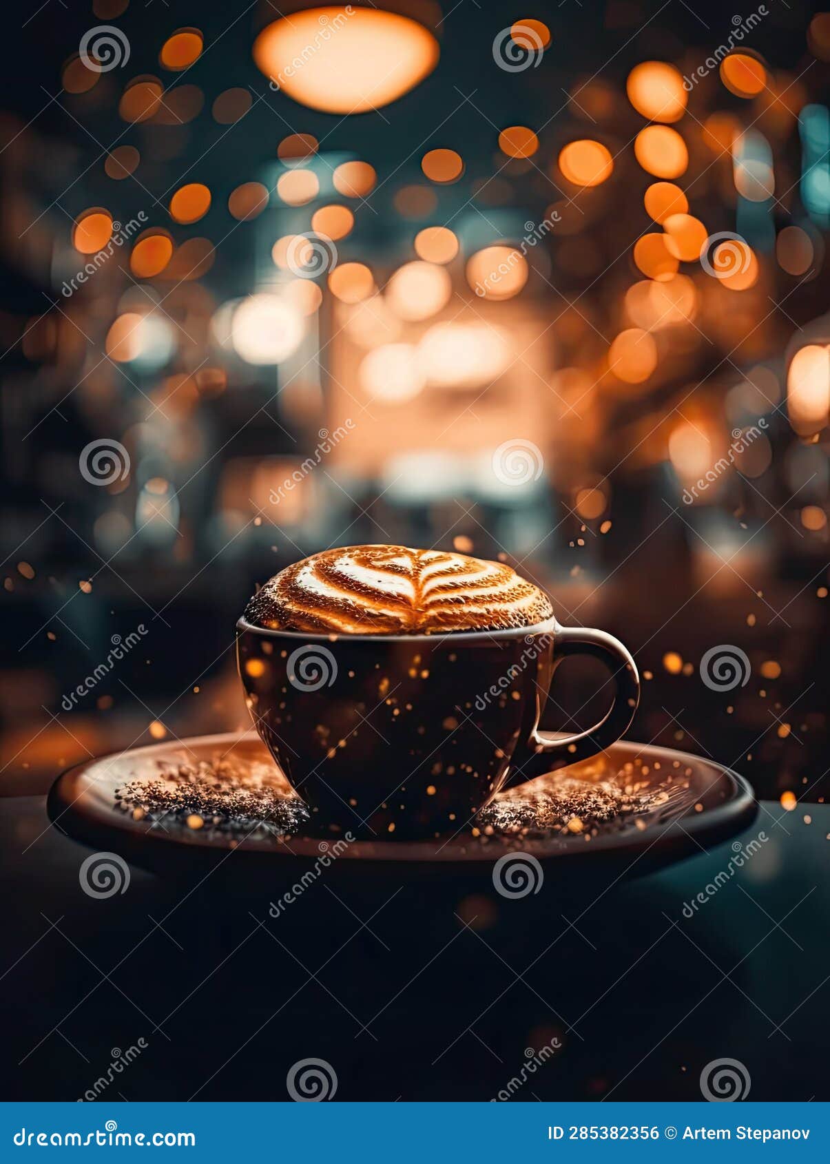 Magical Latte Art Cappuccino Coffee Foam Drink Design Beautiful
