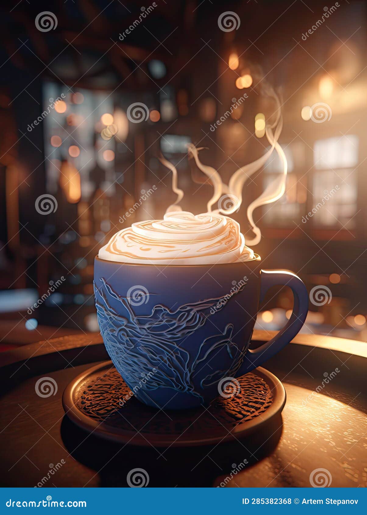 Magical Latte Art Cappuccino Coffee Foam Drink Design Beautiful