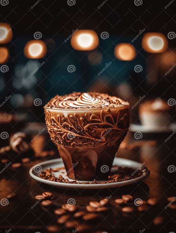 Magical Latte Art Cappuccino Coffee Foam Drink Design Beautiful