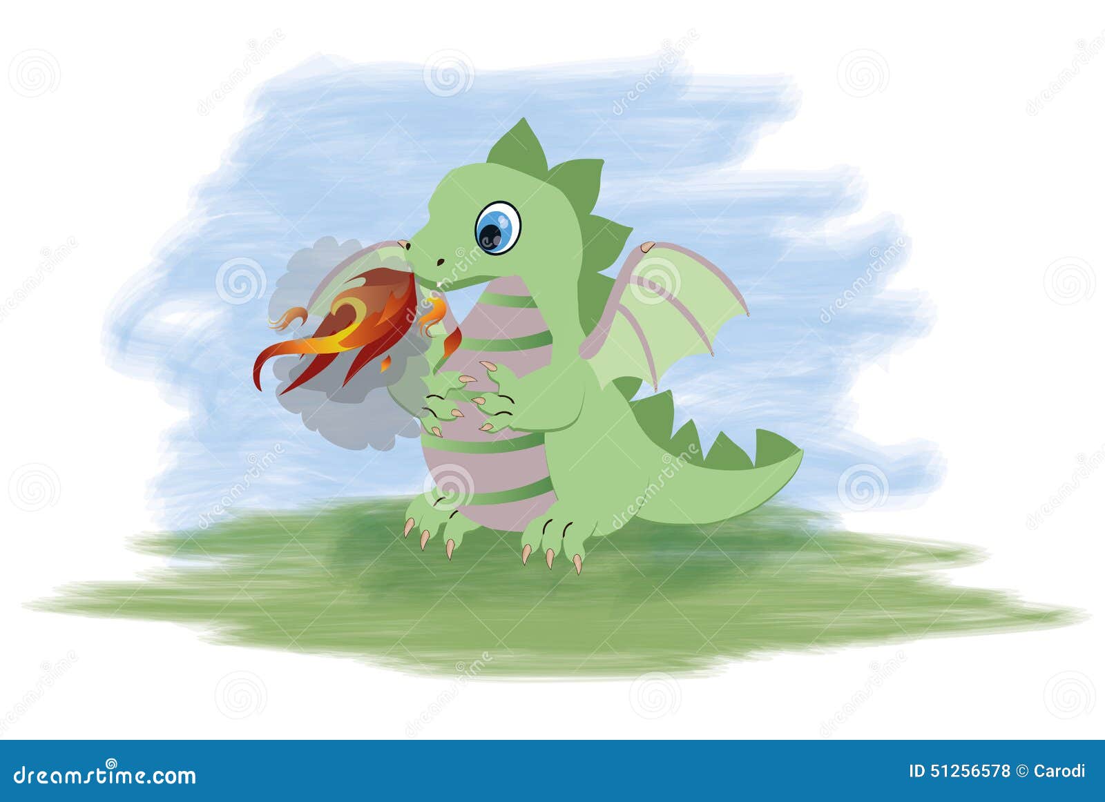 Magical Little Dragon, Vector Stock Vector - Illustration of cover ...