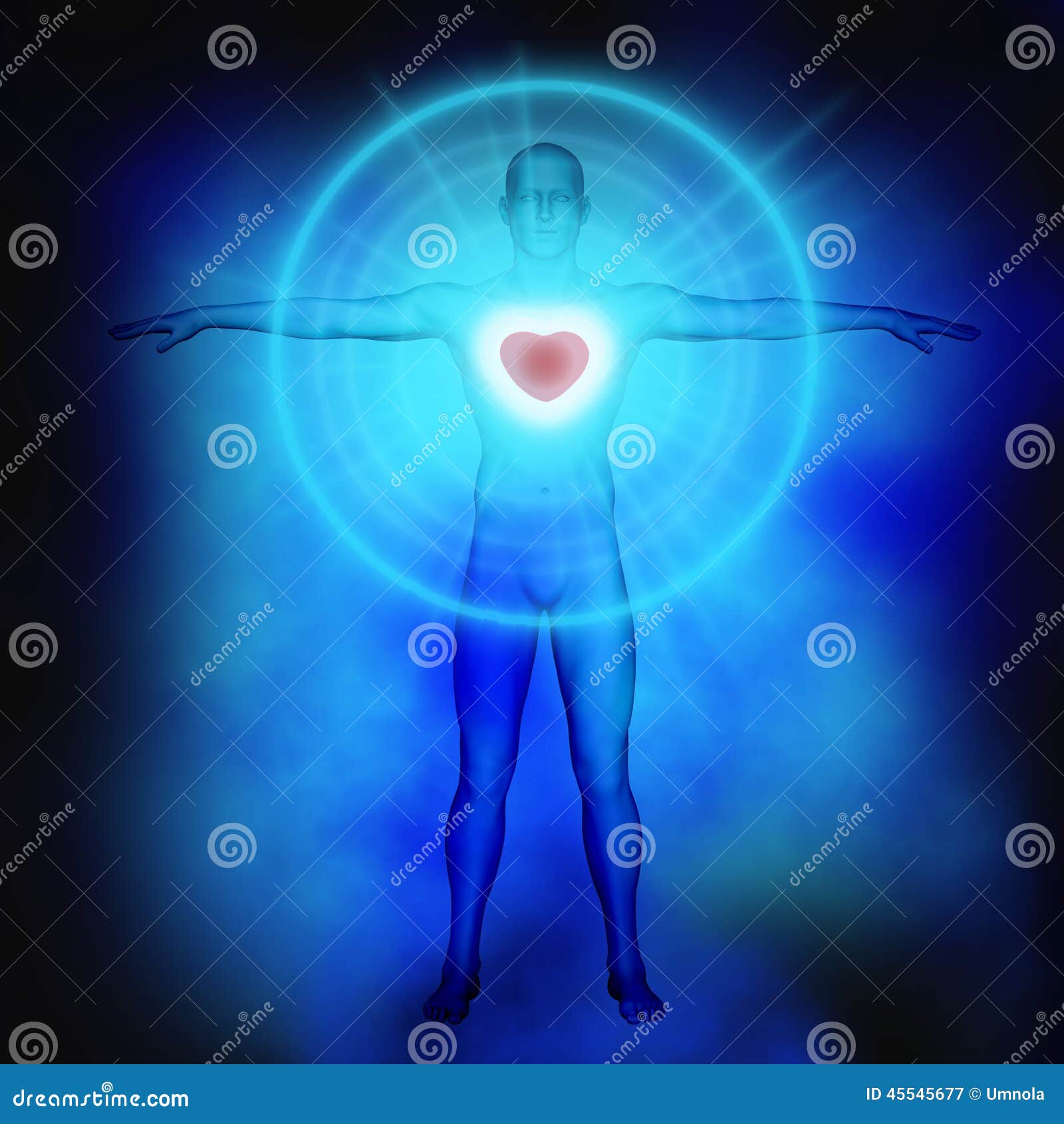 Magical loving heart stock illustration. Illustration of growth - 45545677