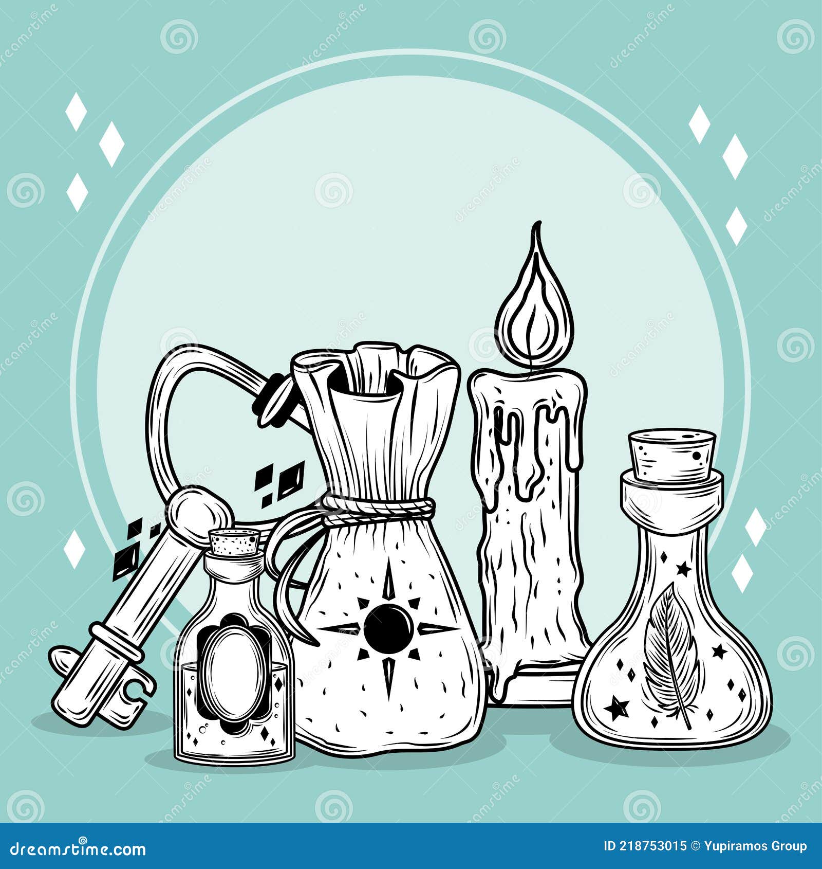Magical mystic style stock vector. Illustration of magical - 218753015 Magical mystic style stock vector. Illustration of magical - 218753015