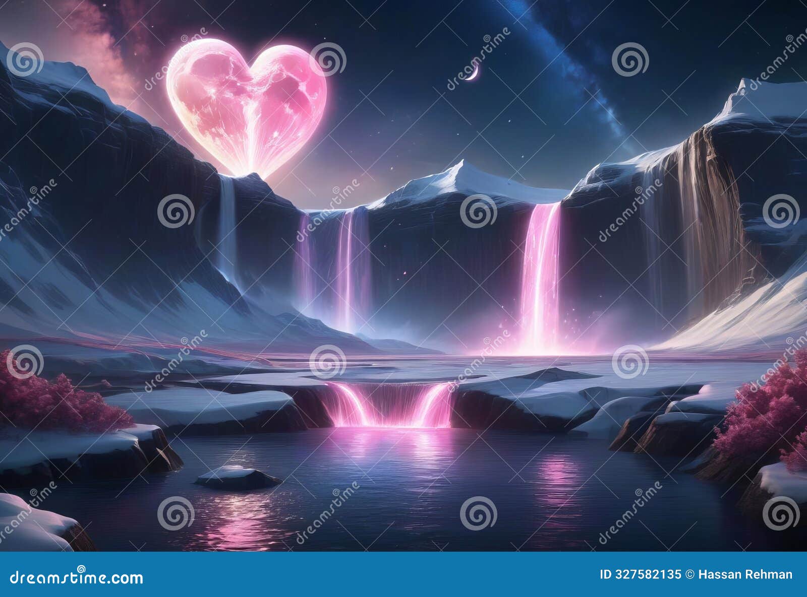 A Magical Night Sky Filled with Colorful Particles Stock Illustration ...