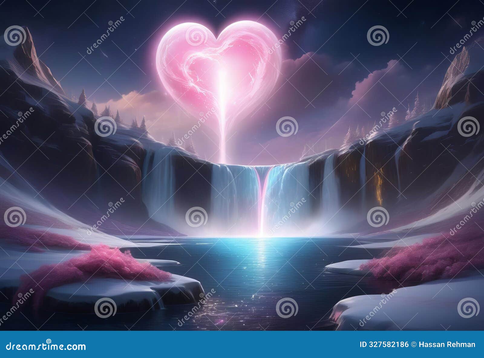 A Magical Night Sky Filled with Colorful Particles Stock Illustration ...