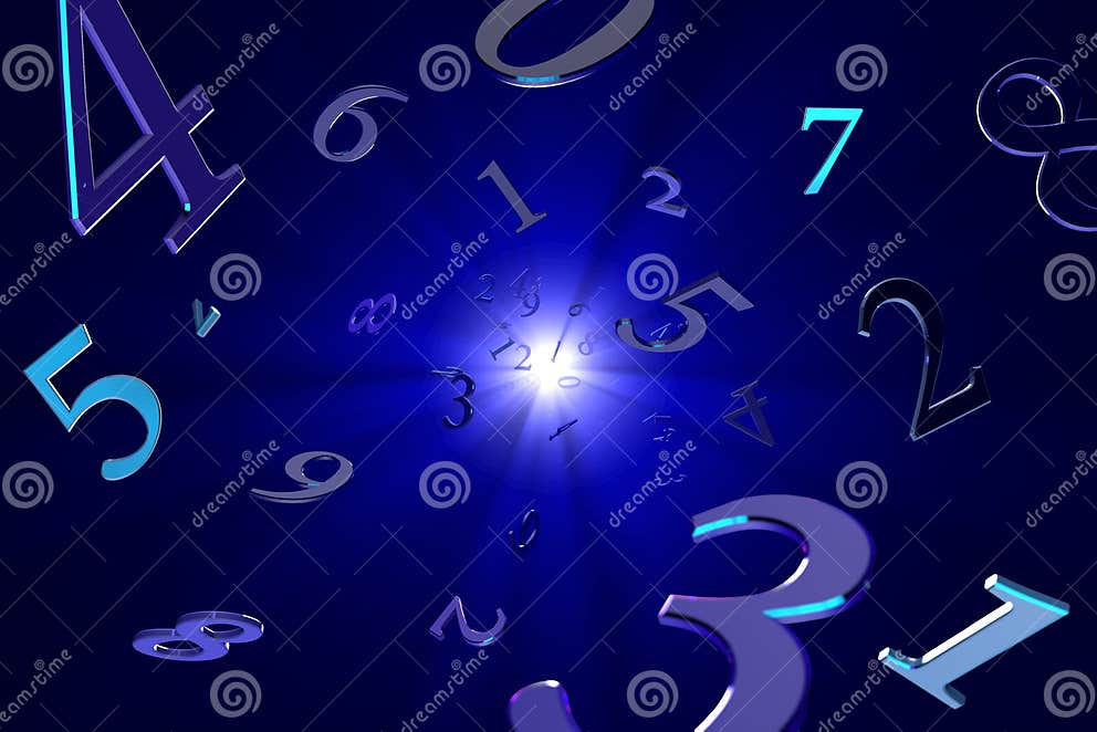 Magical Numbers (numerology). Stock Illustration - Illustration of ...