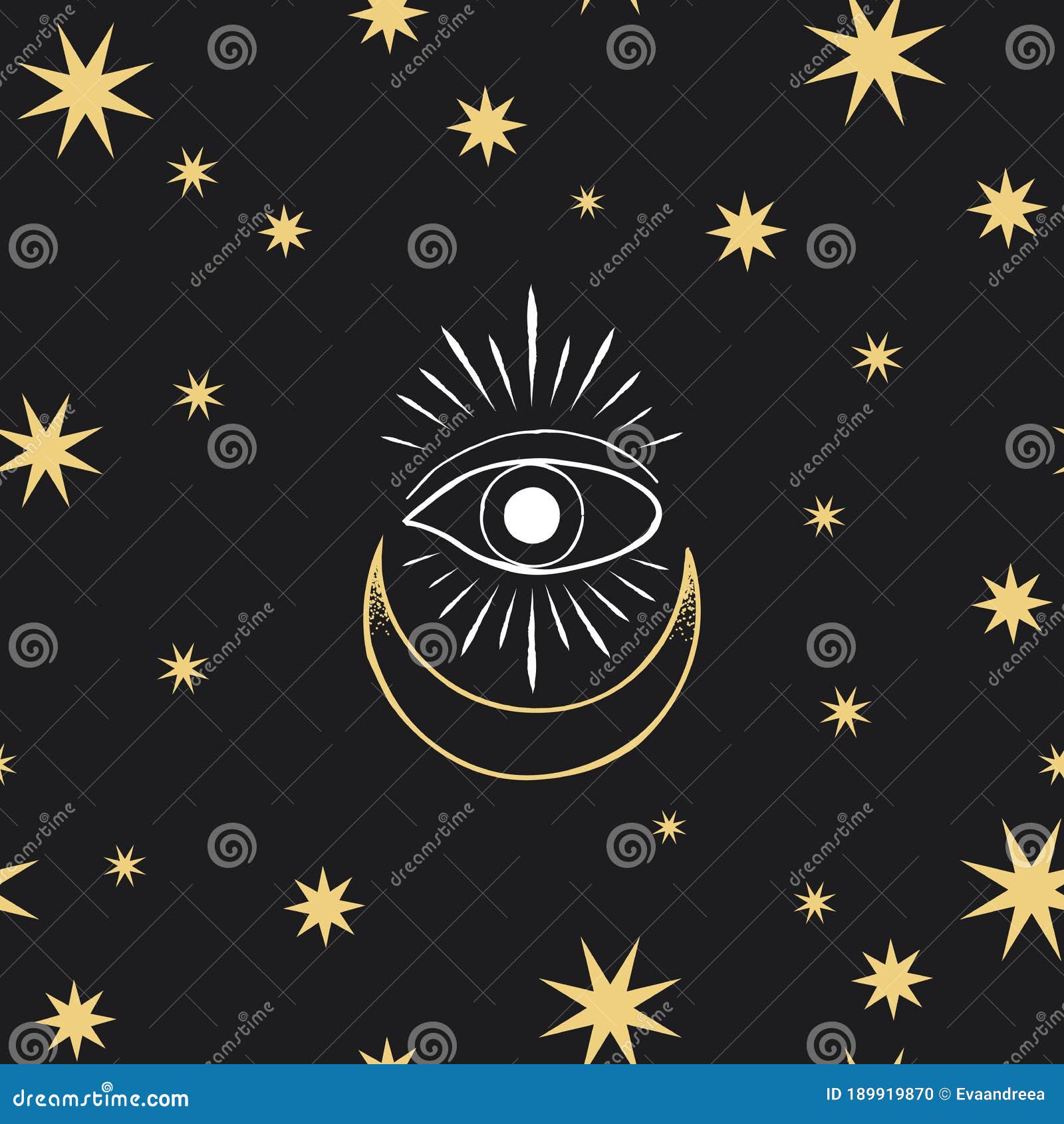 Magical occult design stock illustration. Illustration of gypsy - 189919870