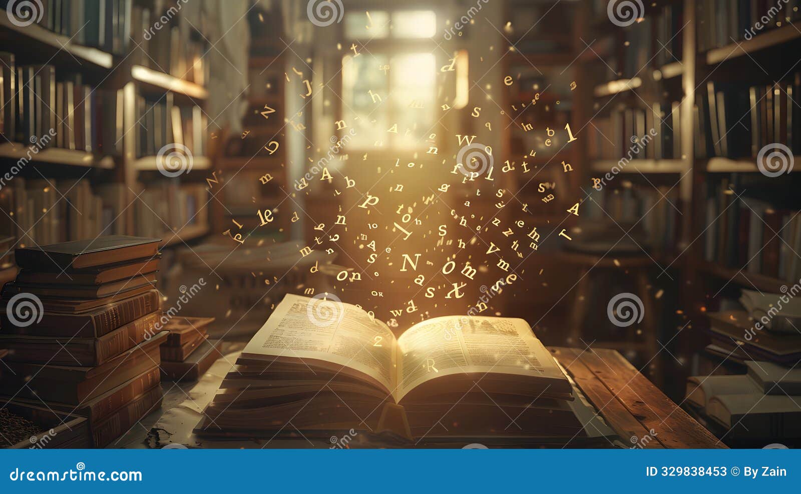 Enchanted Library Tree: A Fantasy Forest Book Nook With Animals Royalty ...