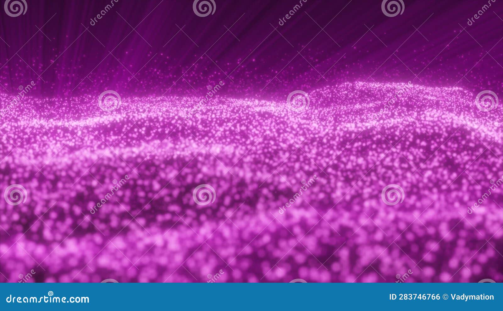Magical Pink Floating Particles Create a Magical Wavy Animated Shape ...