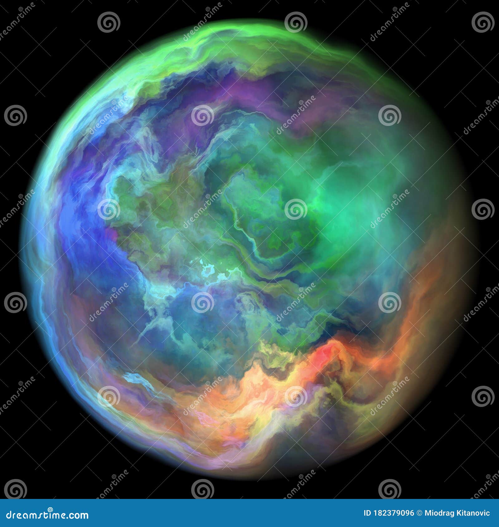 Magical Planet Ball with Distorted Stock Photo - Image of electricity ...