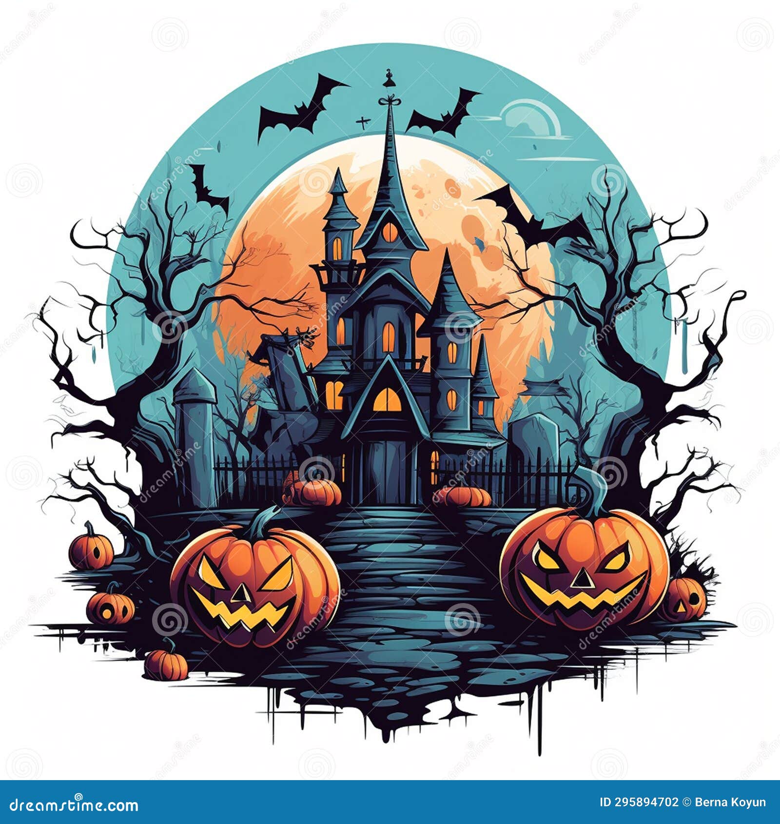 Magical Pumpkin Illustration Stock Illustration - Illustration of ...