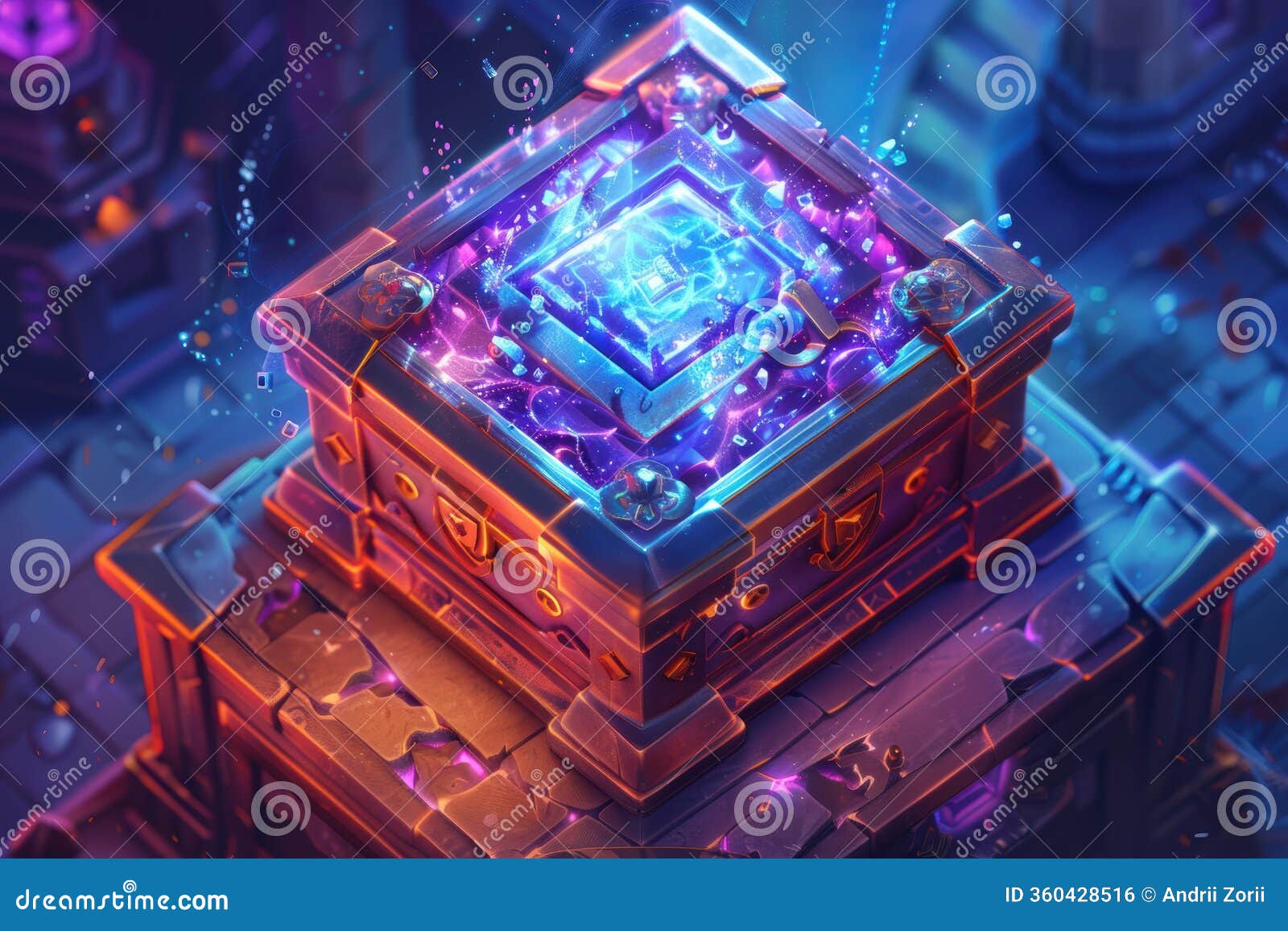 Magical Reward Tracker Interface with Dynamic Treasure Chest Progress ...