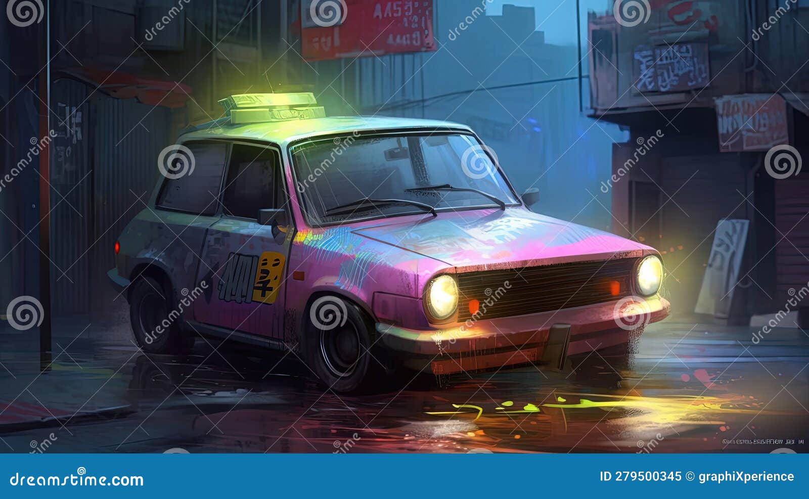 Magical Ride through Fantasy Worlds Stock Illustration - Illustration ...