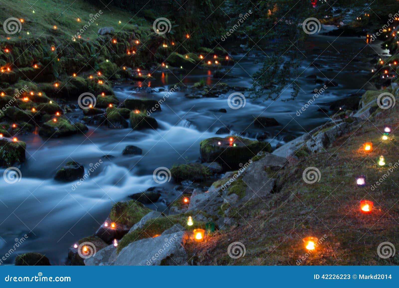 Magical river at night stock image. Image of love, melancholy - 42226223