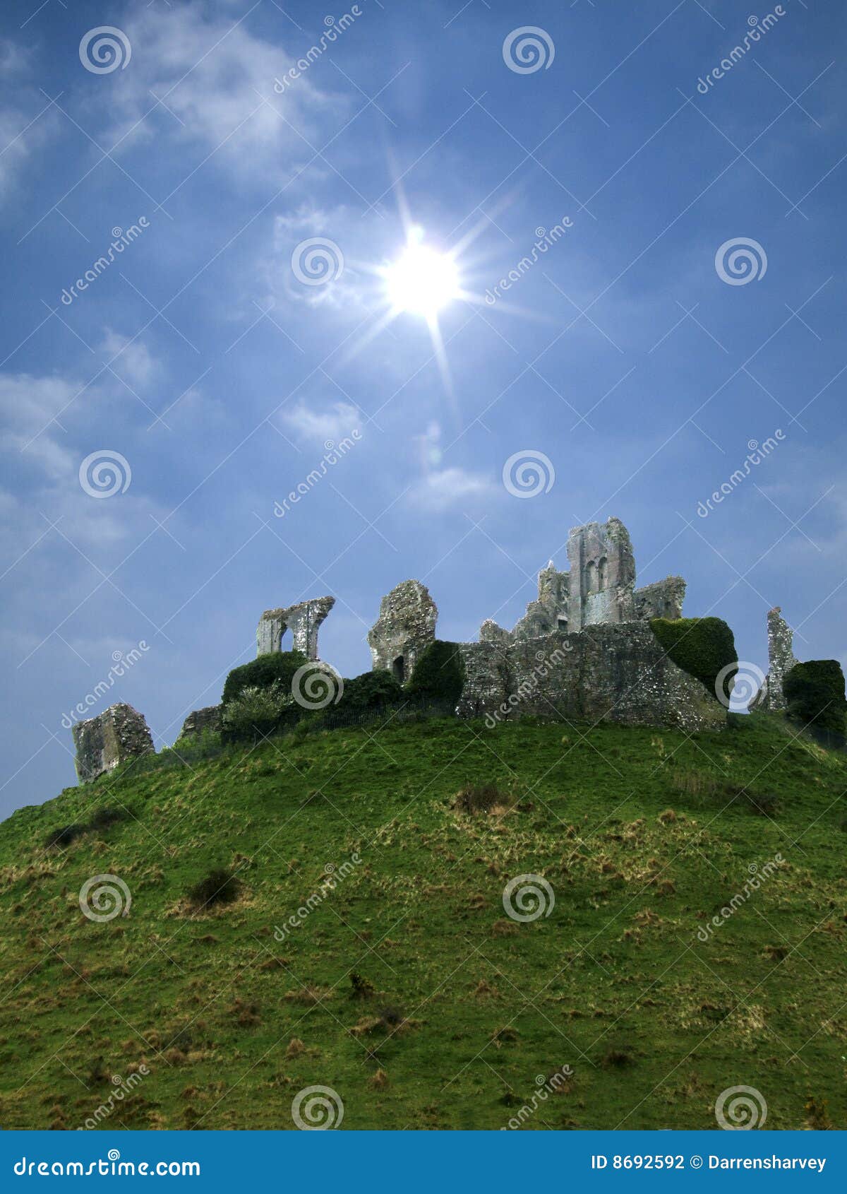 Magical Ruins stock photo. Image of clouds, hill, ideal - 8692592
