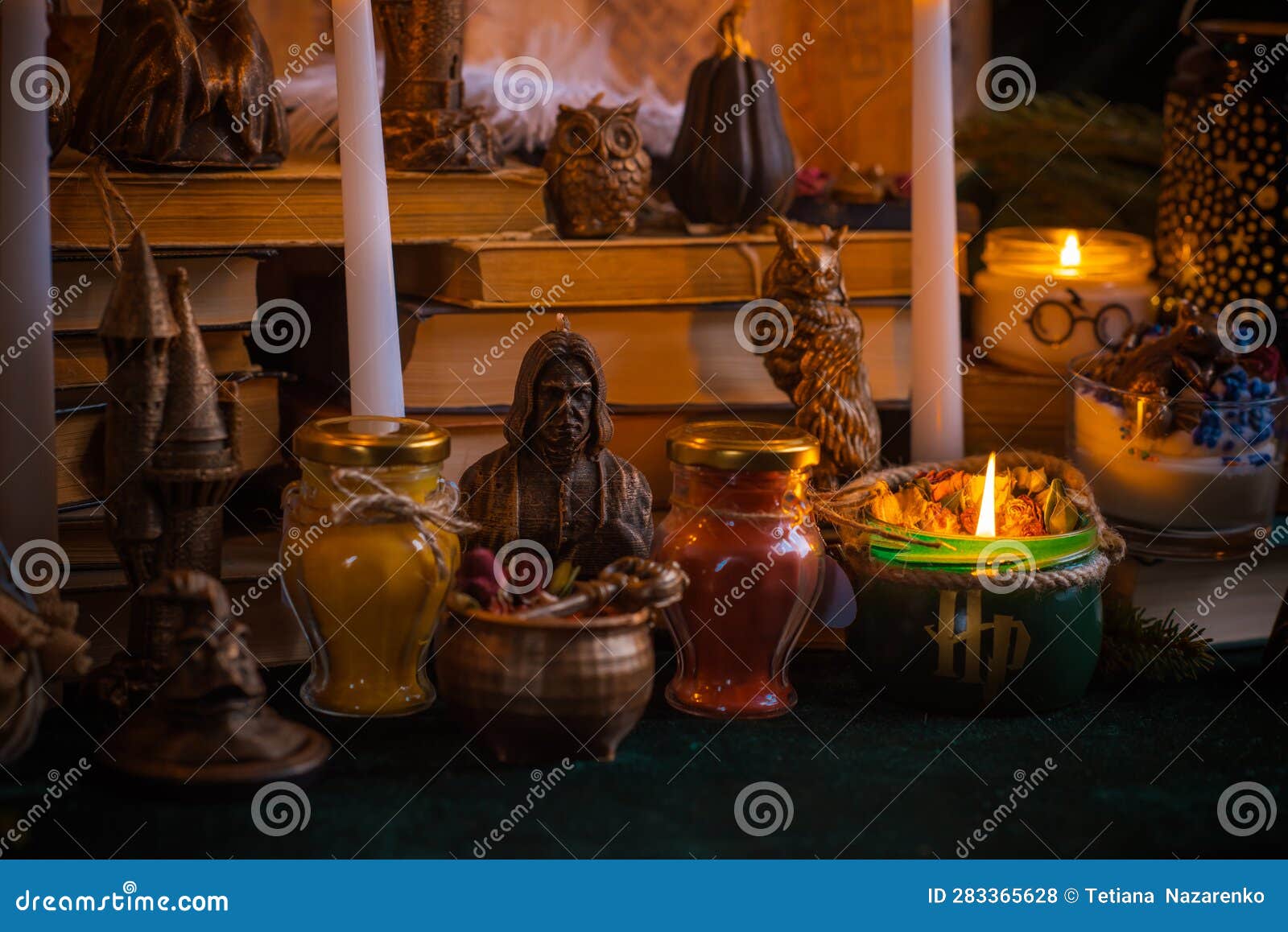 Magical Altar, Old Magic Concept, Spells and Prediction Concept Stock ...