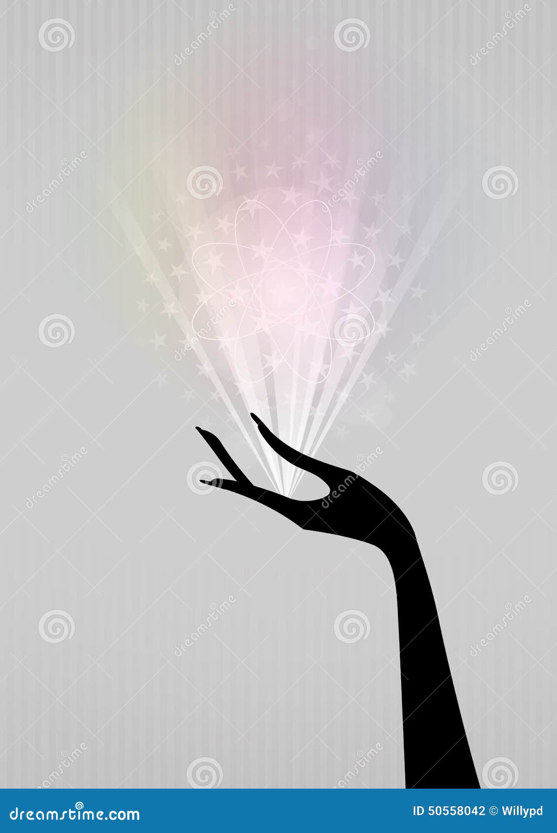 Magical hand stock illustration. Illustration of design - 50558042