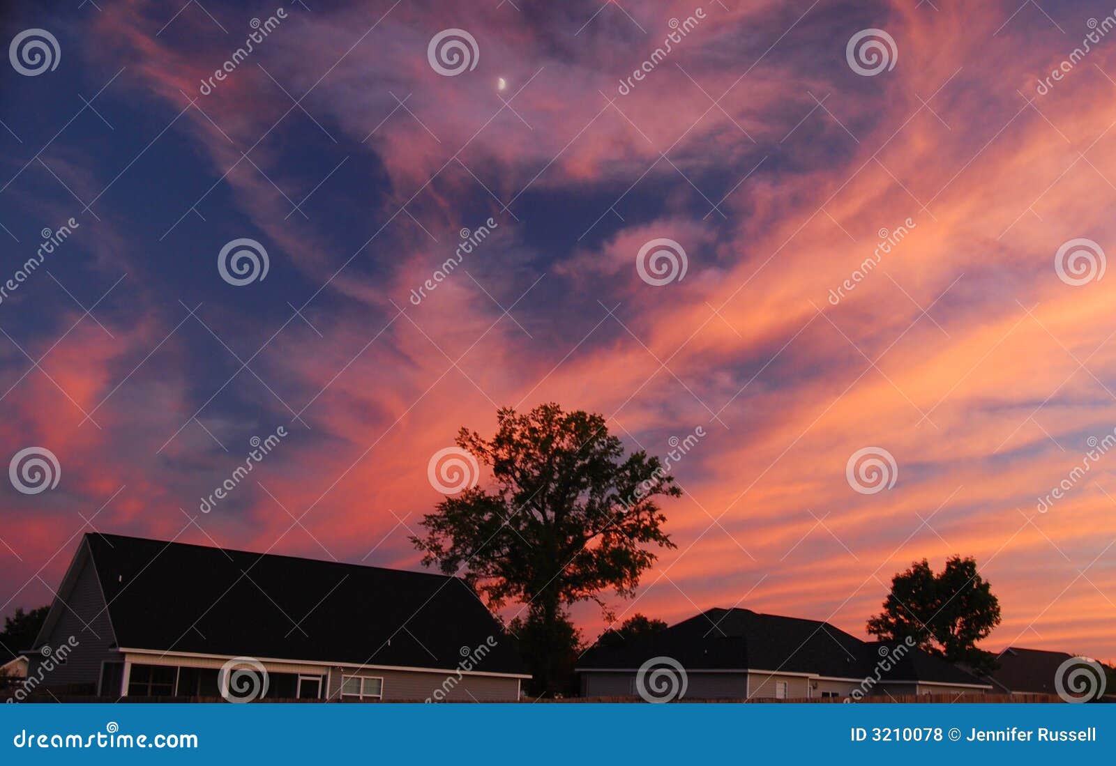 Magical Sky stock photo. Image of houses, blue, america - 3210078