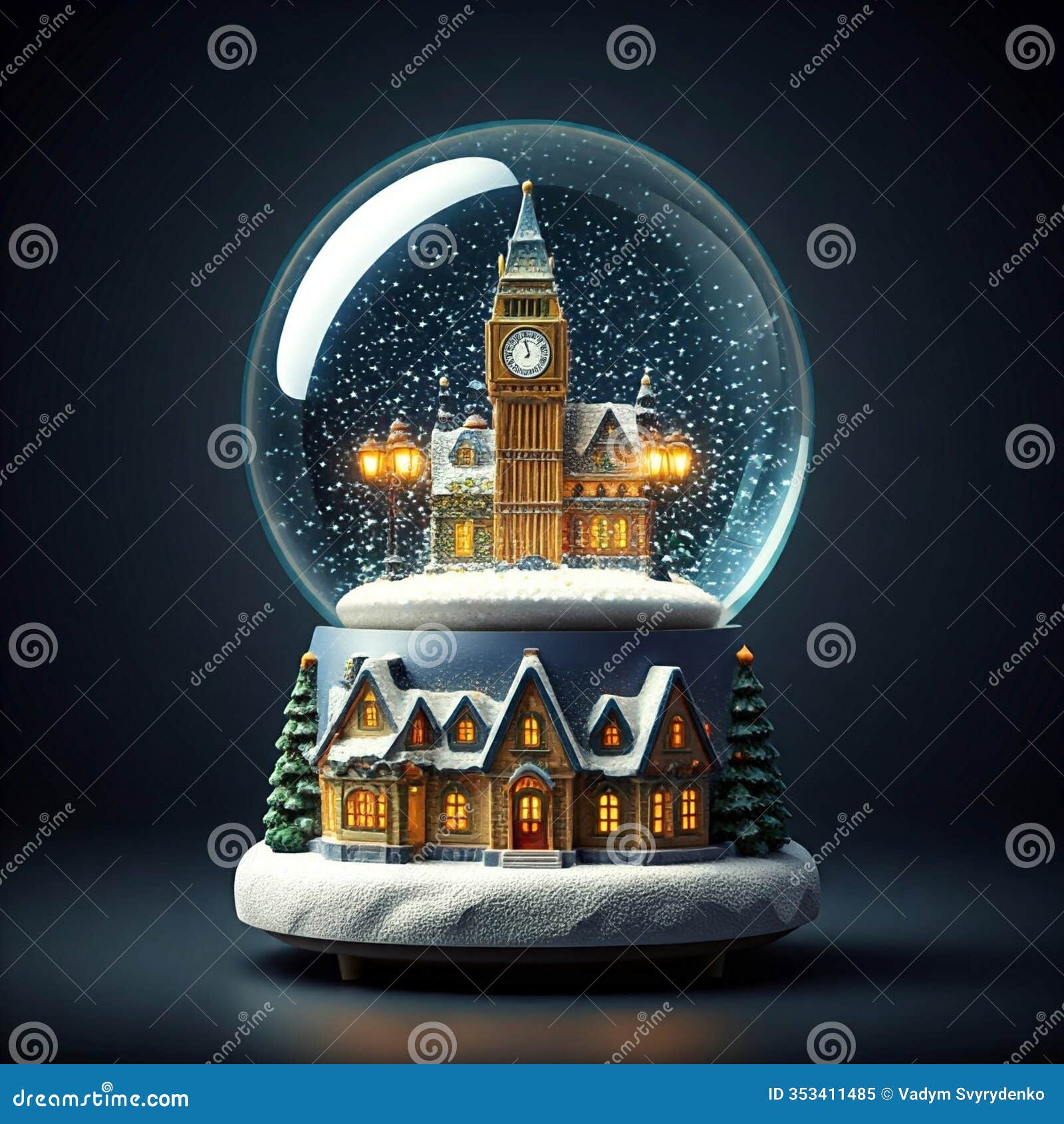 Magical Snow Globe Captivating Winter Wonderland Encased In A Glass ...