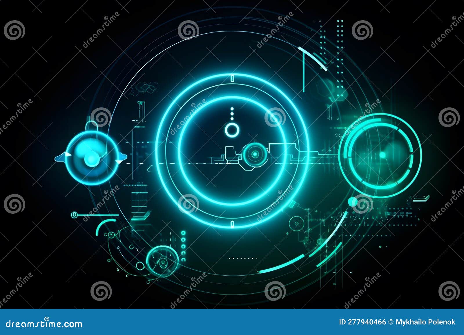 Magical Sound Wave Symbol. Neural Network AI Generated Royalty-Free ...