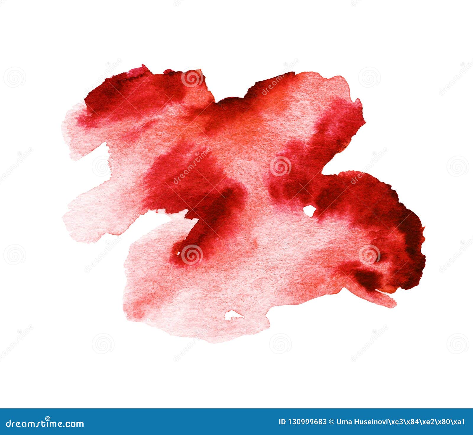 Magical Splash of Red Watercolor Stock Illustration - Illustration of ...