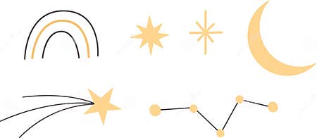 Magical Stars Elements stock vector. Illustration of element - 294071072