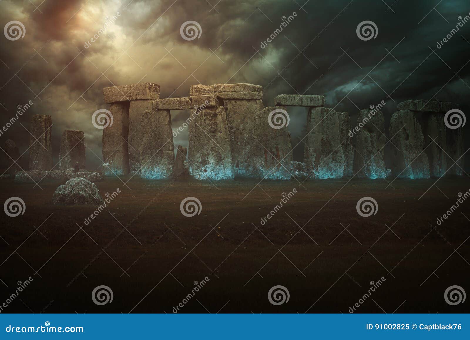 Magical Stones of Stonehenge Stock Image - Image of mythology, fantasy ...
