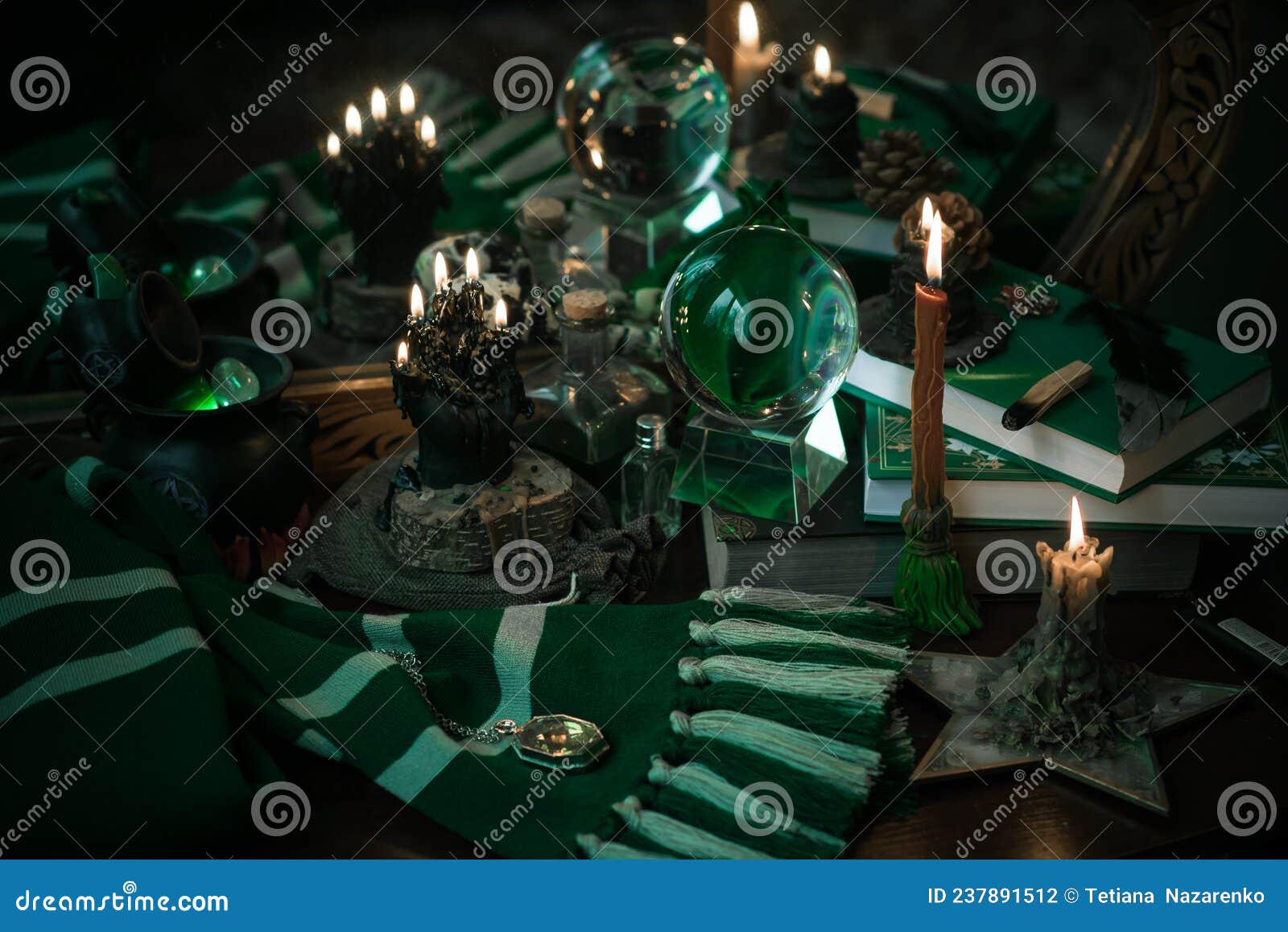 Magical Stuff on a Table, Wizard and Magic Concept Stock Photo - Image ...