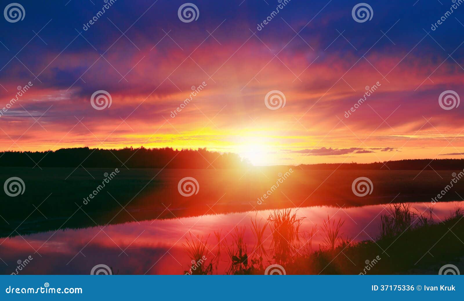 Magical sunset stock photo. Image of sunset, landscape - 37175336