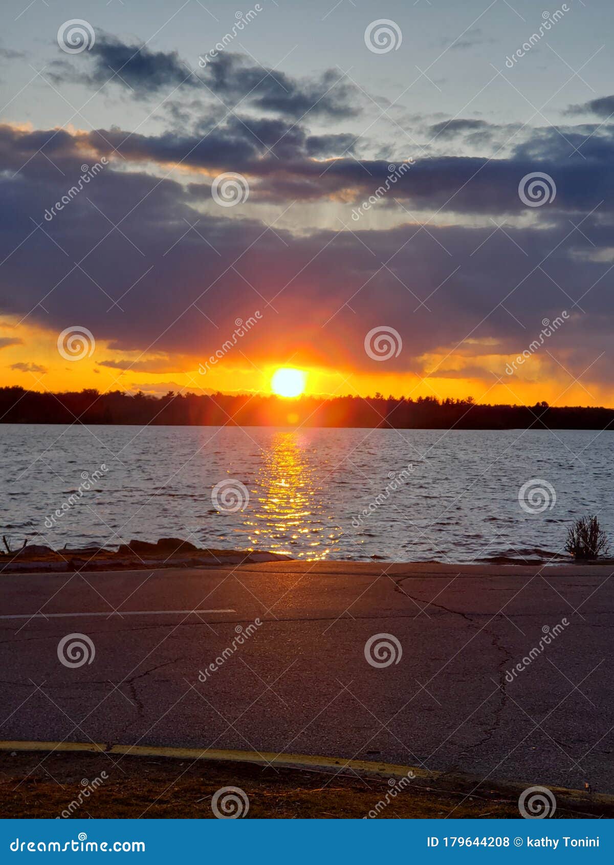 Magical sunset with clouds stock photo. Image of morning - 179644208