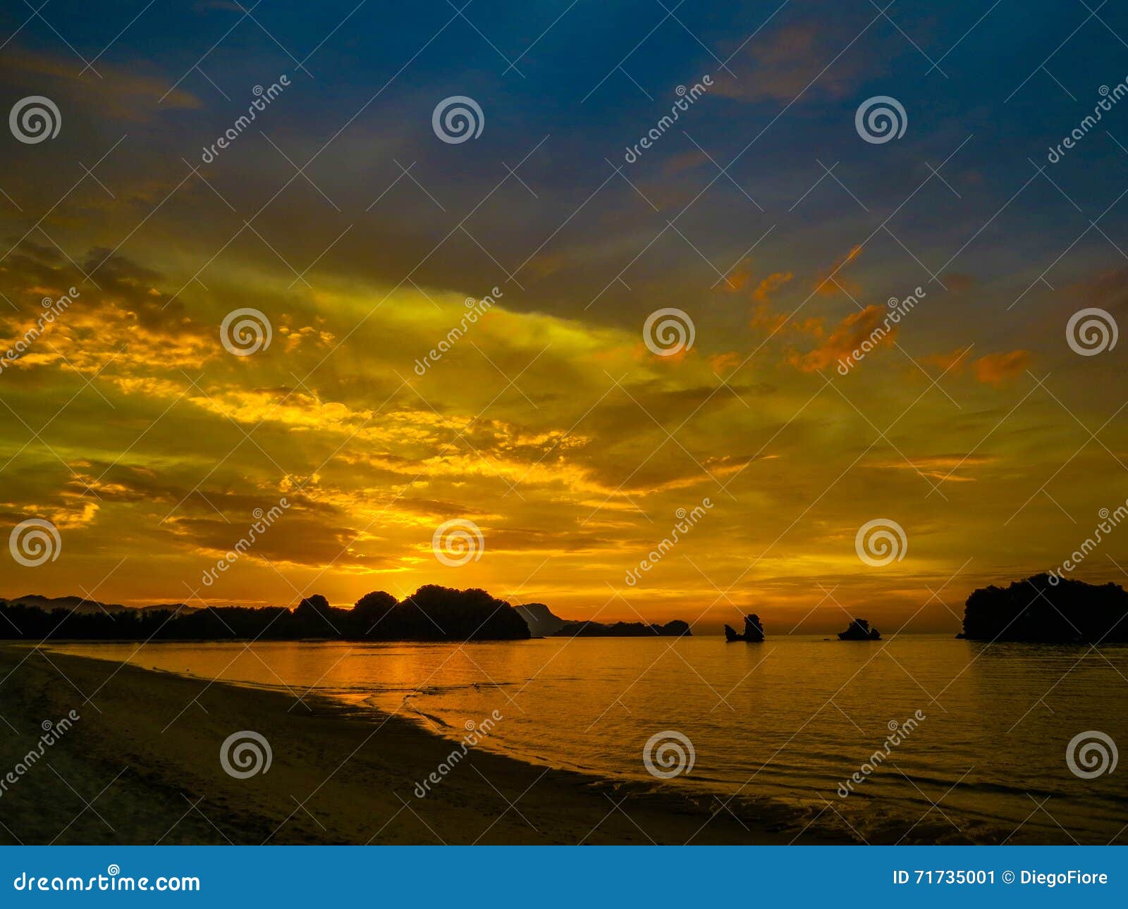 Magical sunset stock image. Image of exotic, exciting - 71735001