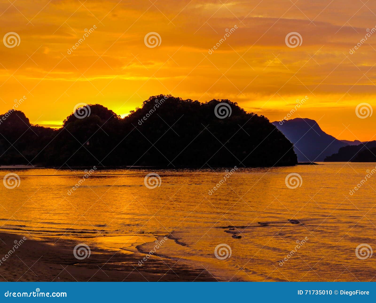Magical sunset stock photo. Image of magnificent, impressive - 71735010