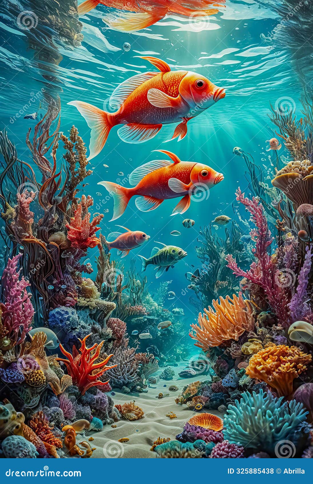 A Magical Tale of Tropical Fish Close-up Stock Photo - Image of ...
