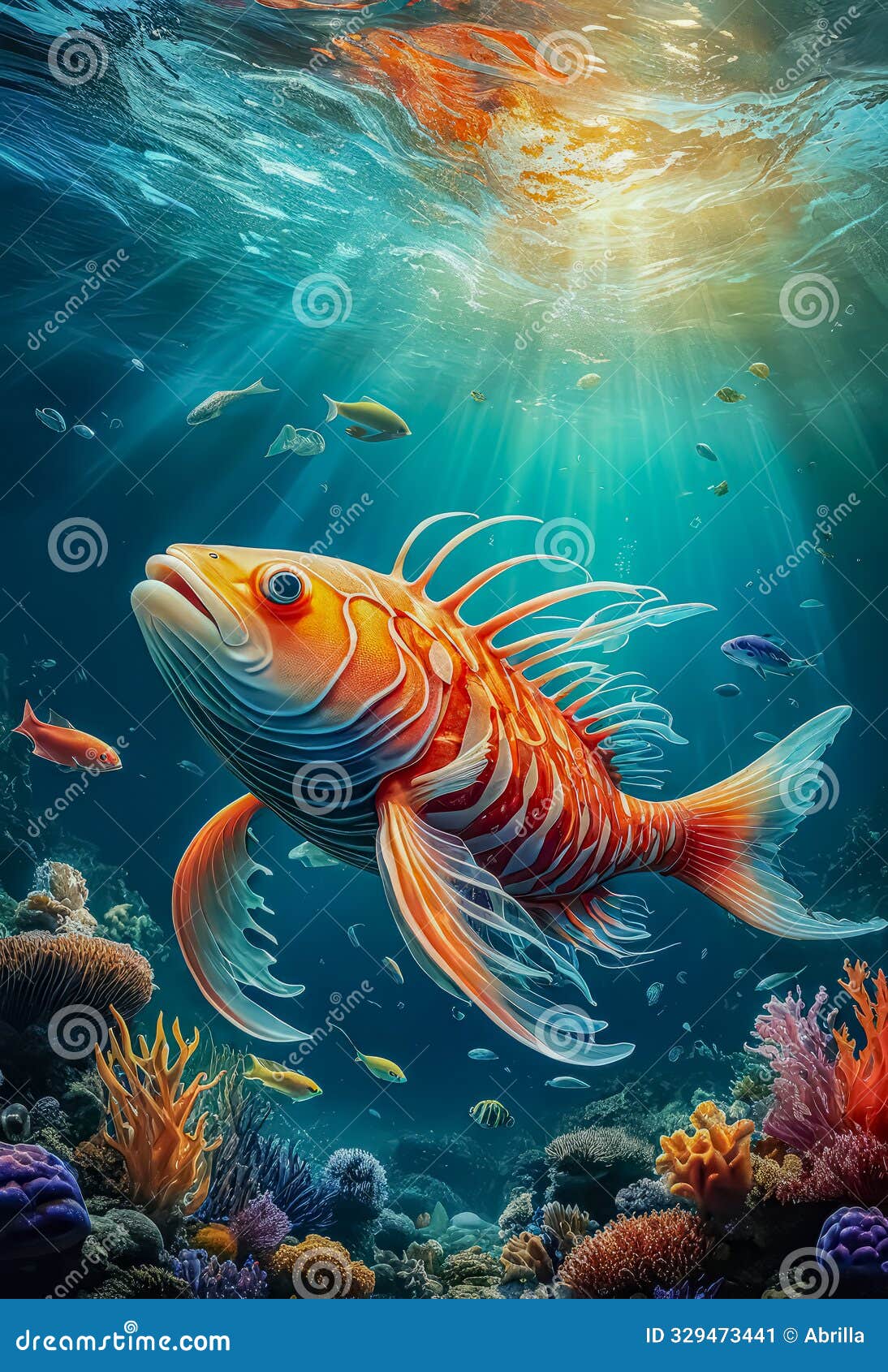 A Magical Tale of Tropical Fish Close-up Stock Image - Image of design ...