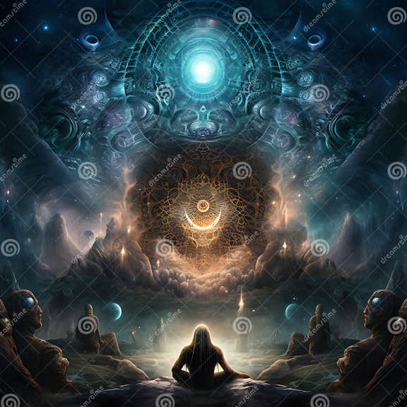 Magical Thinking and Psychology. Drawing. Stock Illustration ...