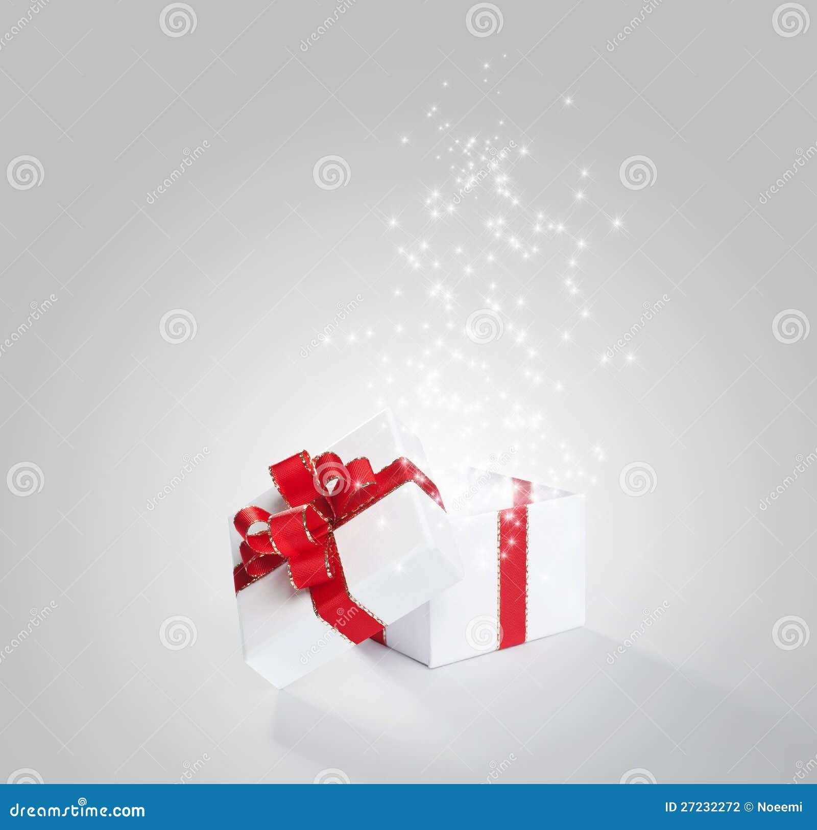 Magical white gift stock photo. Image of stars, light - 27232272