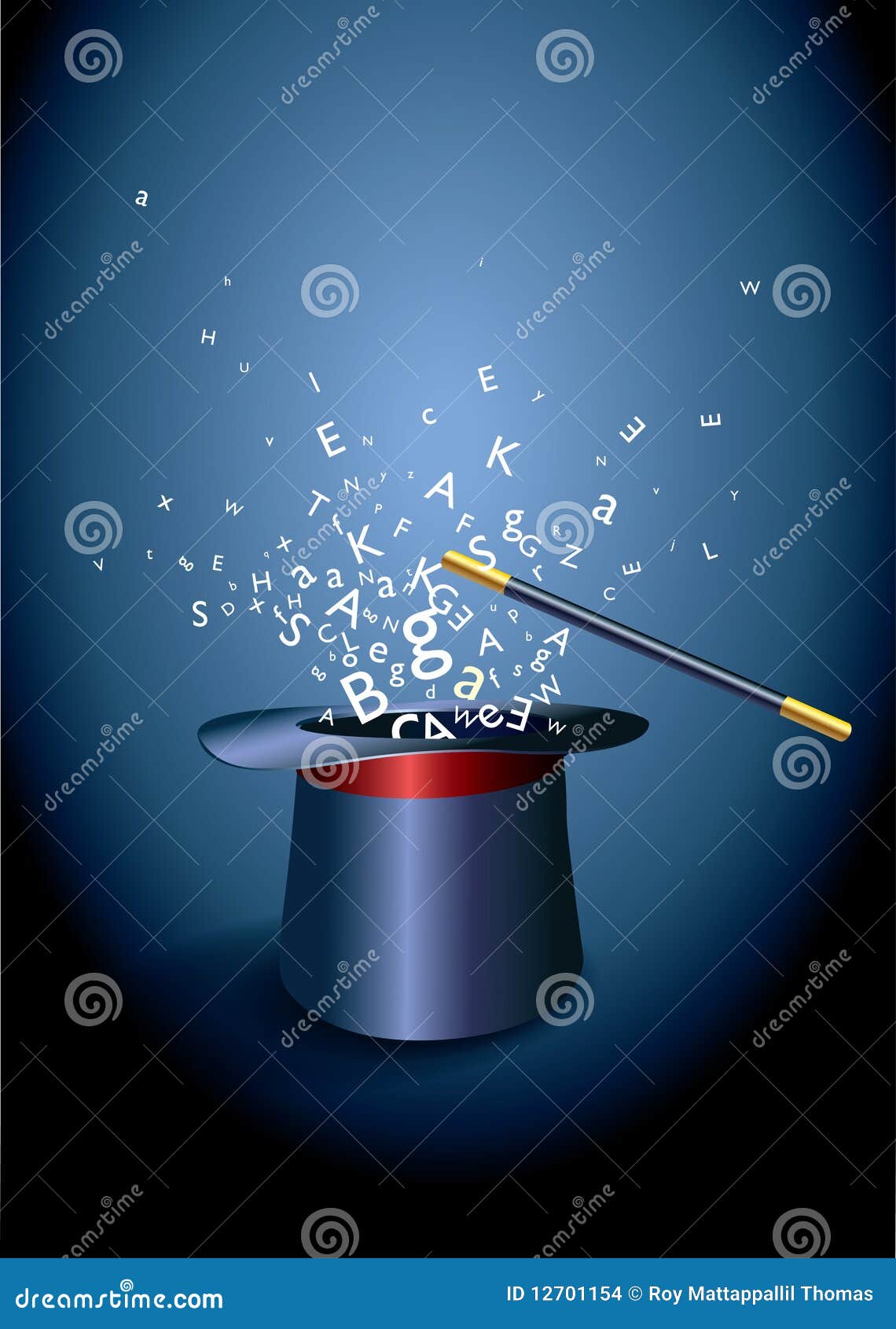 Magical words stock vector. Illustration of flying, magical - 12701154