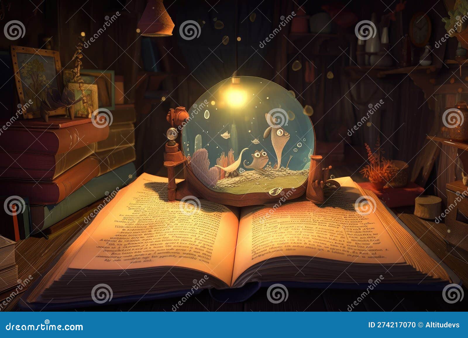 Magically-animated Book, with Characters and Plot Coming To Life before ...