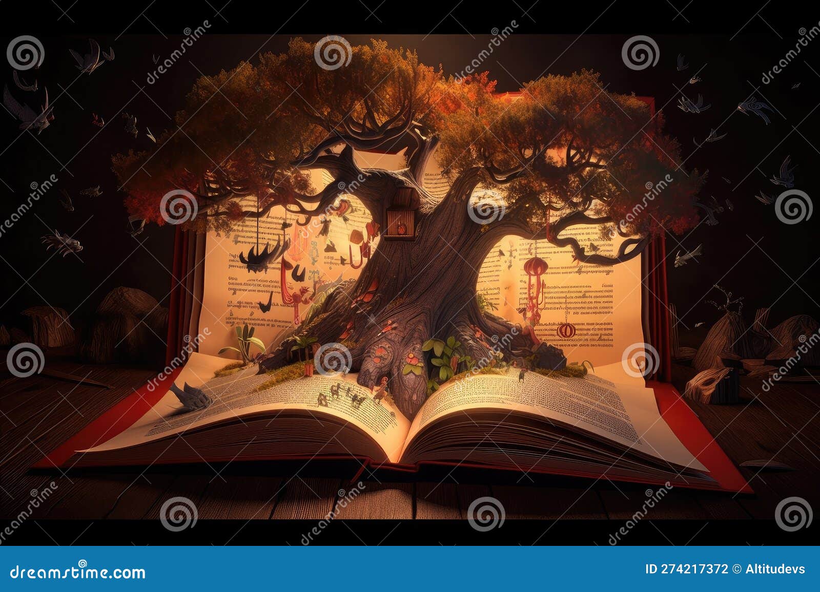 Magically-animated Book, with Characters and Plot Coming To Life before ...